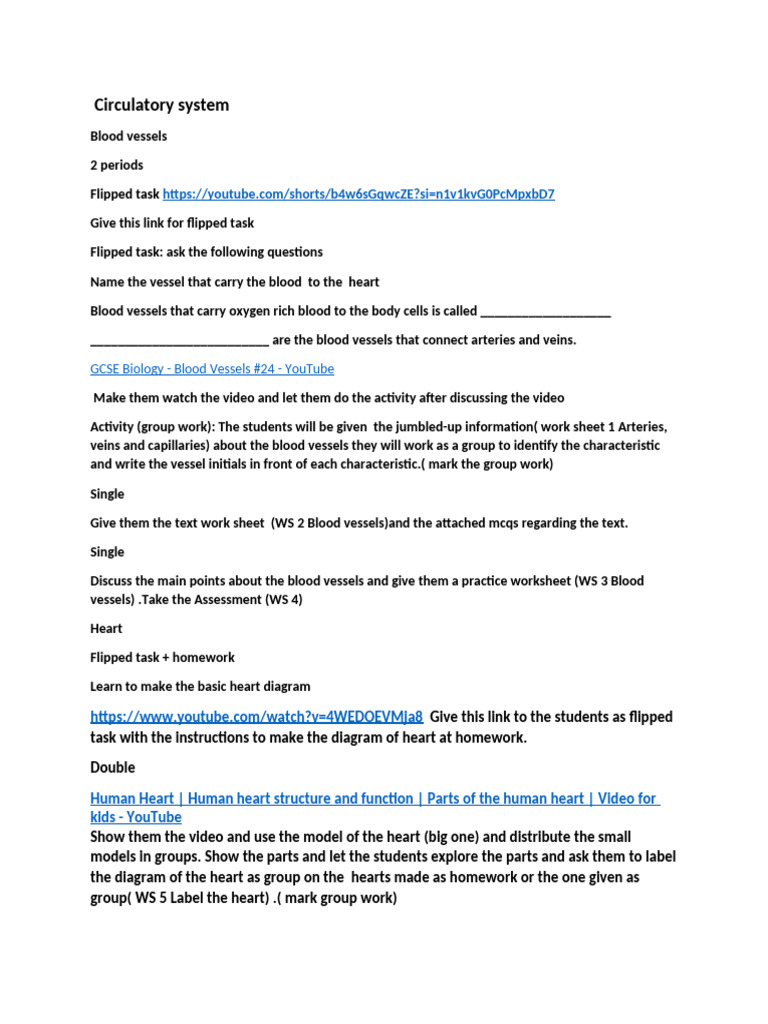 Revised circulatory system planner (AutoRecovered) | PDF