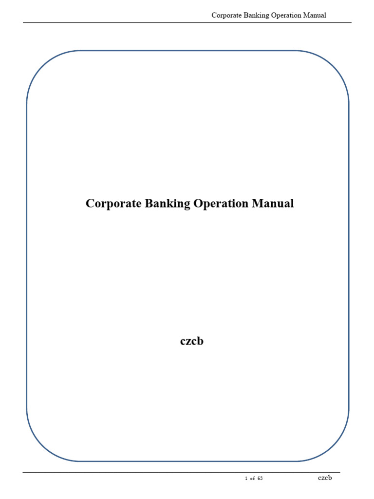 Ebank Operation Book Chouzhou | PDF | Banks | Online Banking