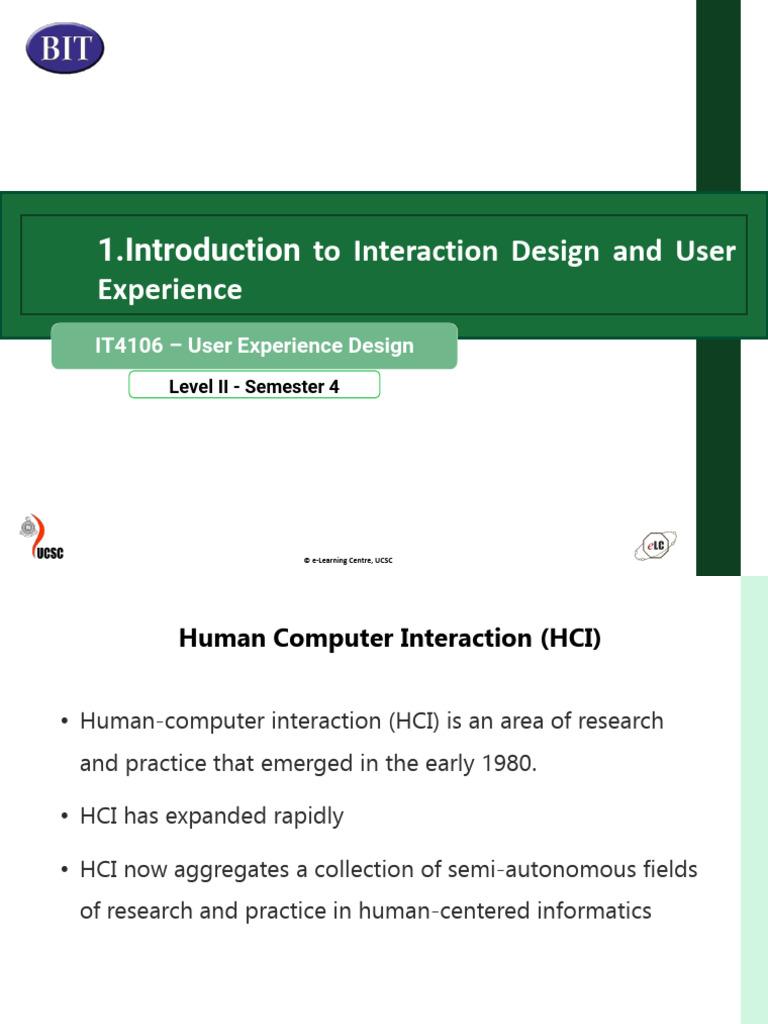 Teachers Note Section01 | PDF | Human–Computer Interaction | User Experience