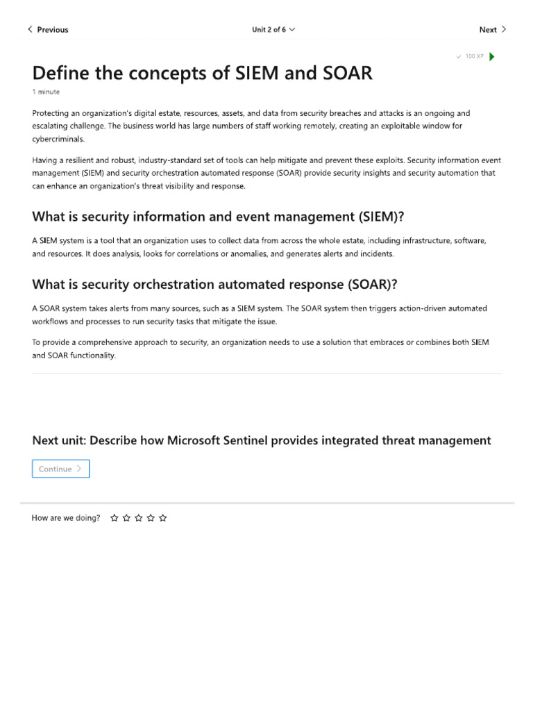 Define The Concepts of SIEM and SOAR | PDF