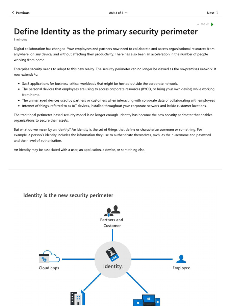 Define Identity As The Primary Security Perimeter | PDF