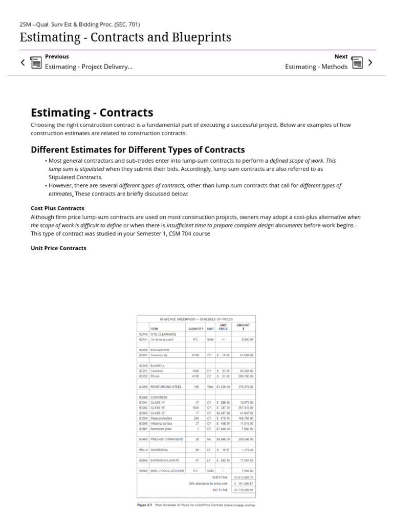 Construction Contract Estimating Guide | PDF | Business