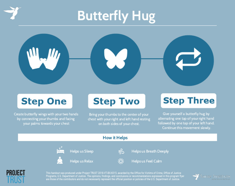 Butterfly Hug Technique for Relaxation | PDF