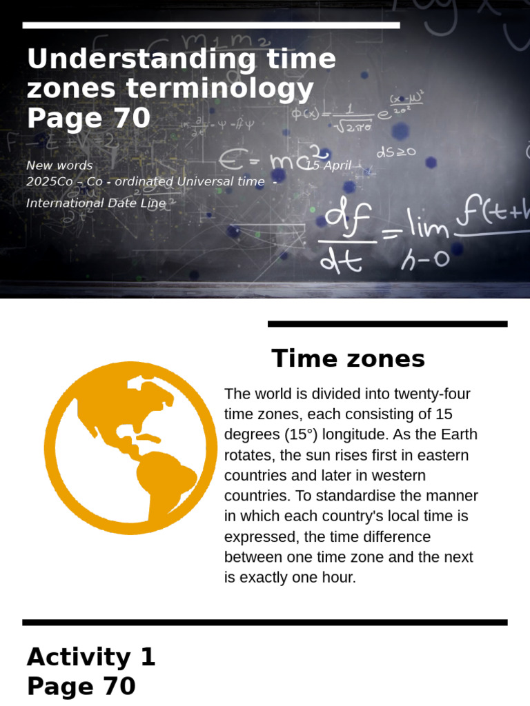 Time Zones | PDF