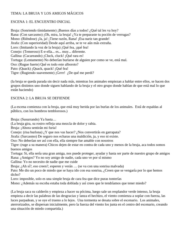 La Bruja Y La Amistad Mágica Pdf