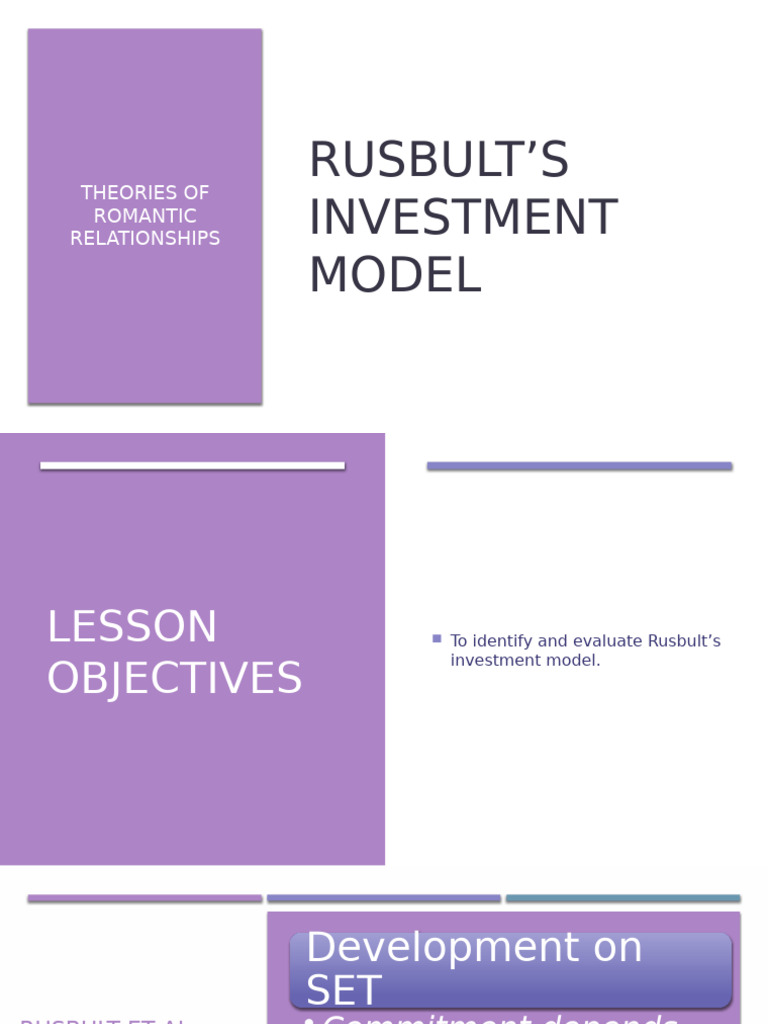 7. Theories of Romantic Relationships - Rusbult's Investment Model Copy ...