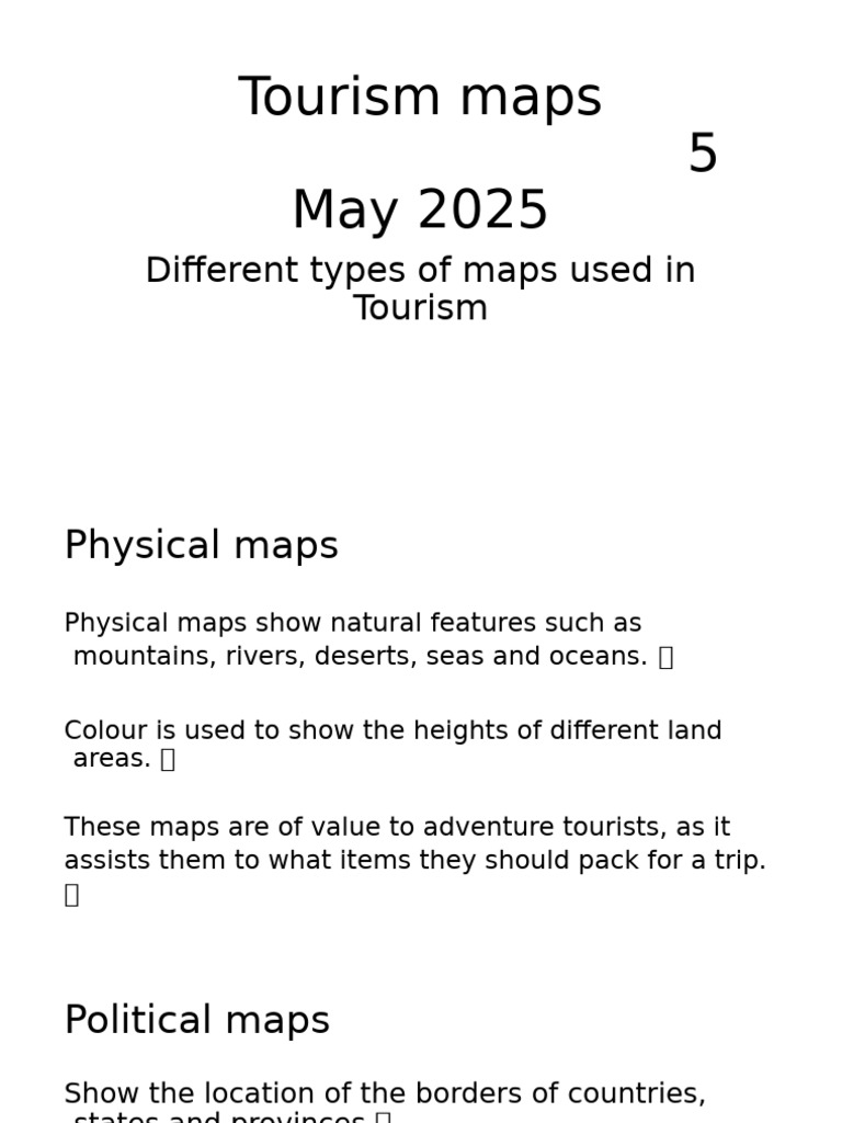 Maps in Tourism | PDF