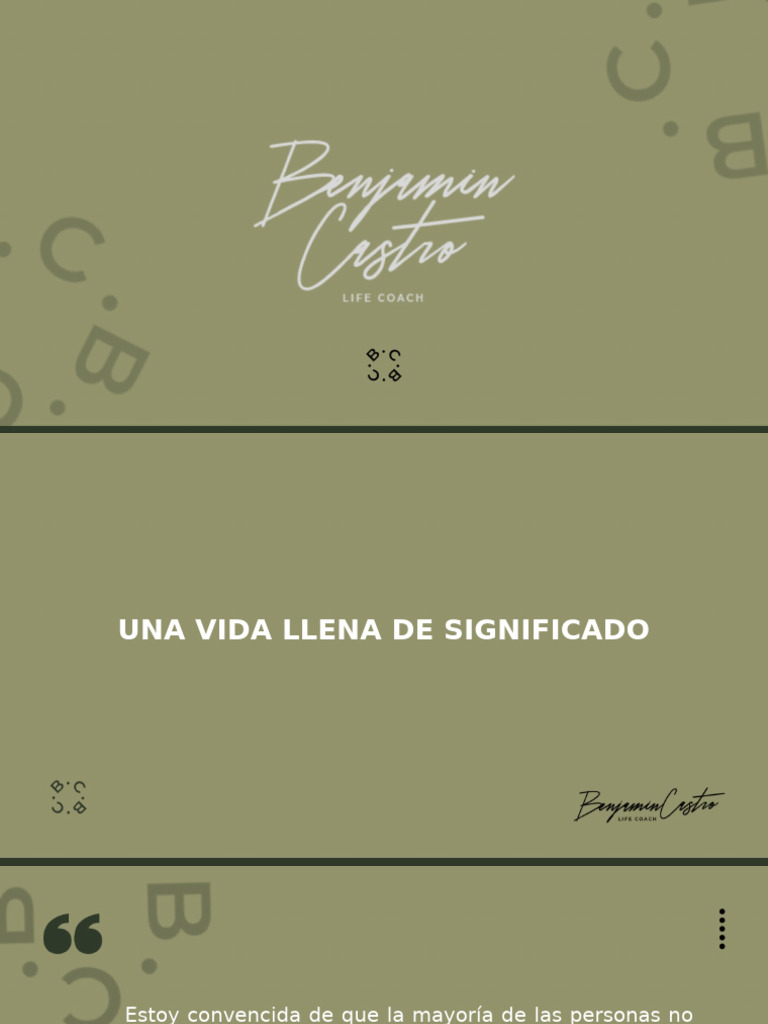 Benjamin Castro I v. Significado | PDF
