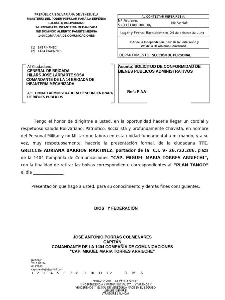 Oficio de Remision | PDF