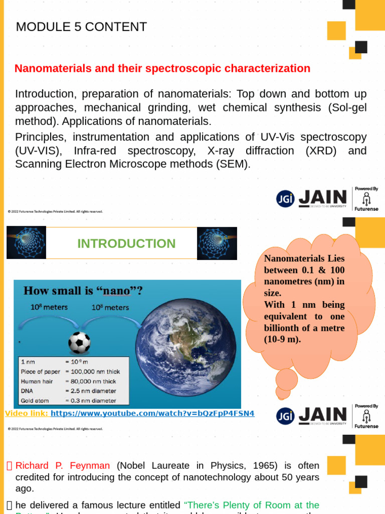 Module 5 Nanomaterials and Their Spectroscopic Characterization | PDF | Nanotechnology ...