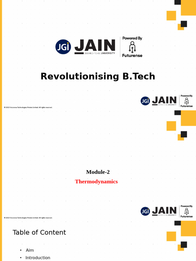 Module 2 Thermodynamics | PDF | Gibbs Free Energy | Entropy