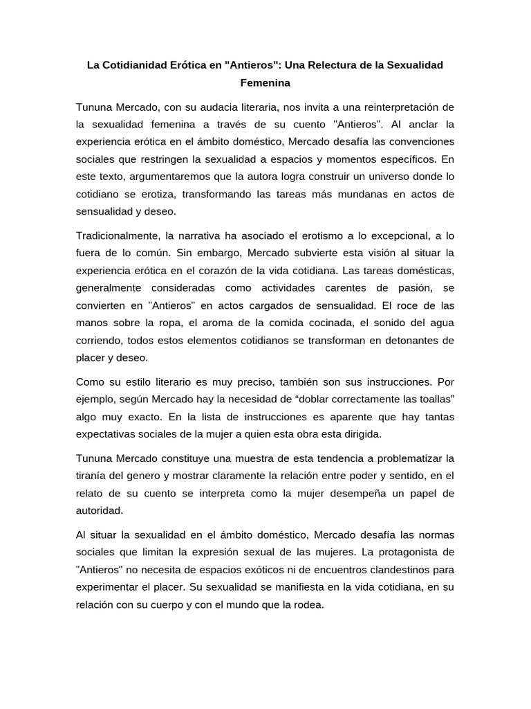 Argumento Cuento Antieros - Humanidades | PDF | La sexualidad humana ...