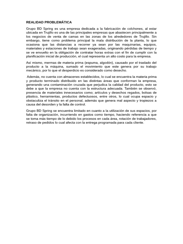 Realidad Problemática | PDF