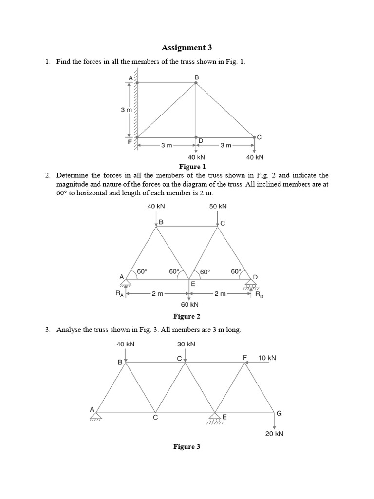Truss Analysis and Force Calculation | PDF