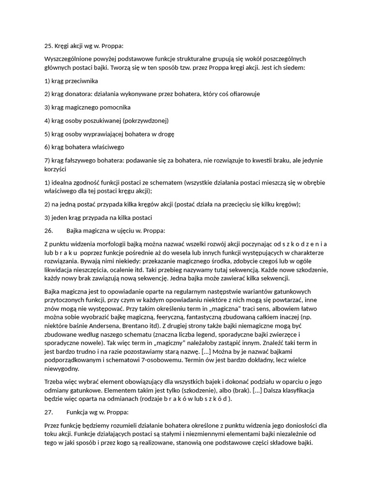 Strukturalizm - Propp, Barthes | PDF