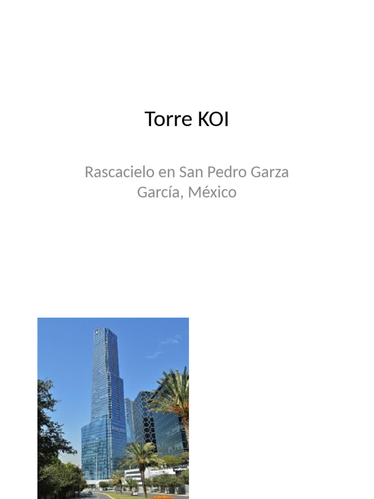 Presentación Torre KOI | PDF