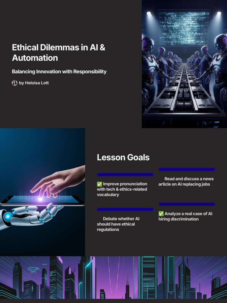 Ethical Dilemmas in AI and Automation | PDF | Artificial Intelligence ...