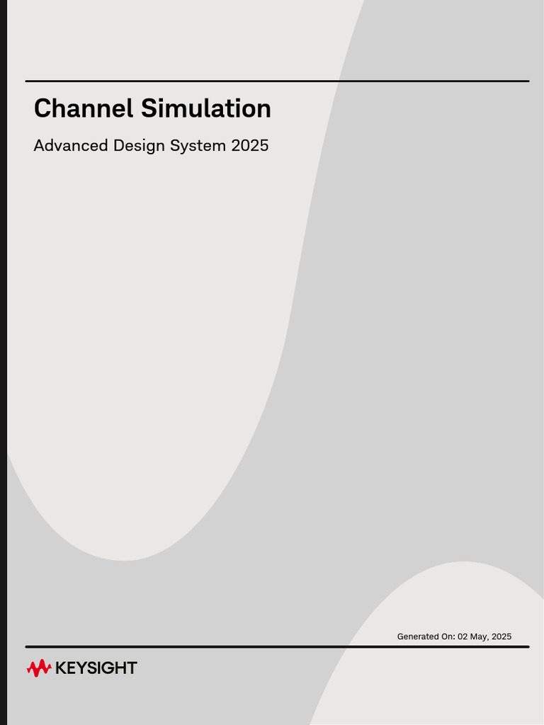 ADS - Documentation - Channel Simulation | PDF | Simulation | Software