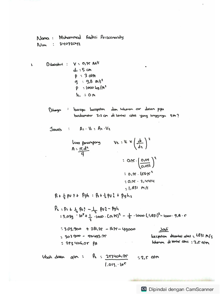 Dinamika Fluida Fadhli | PDF