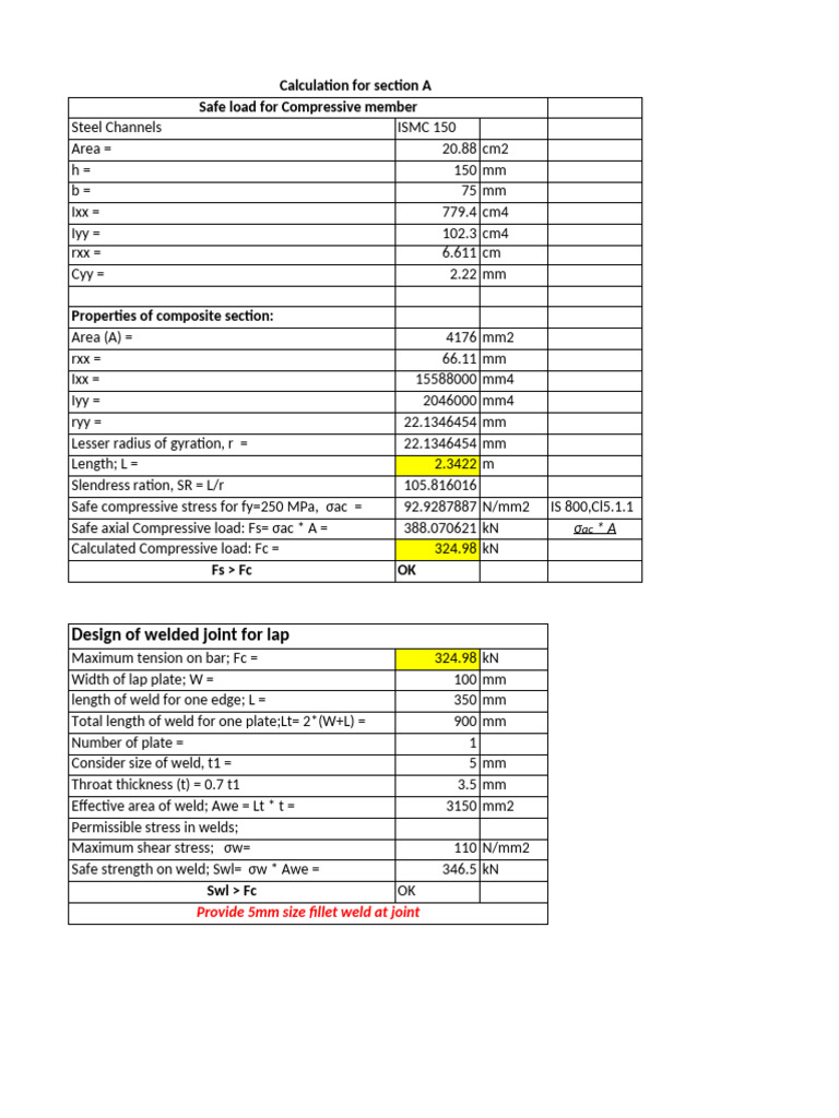 15.1 Design of Steel Member | PDF | Rivet | Strength Of Materials