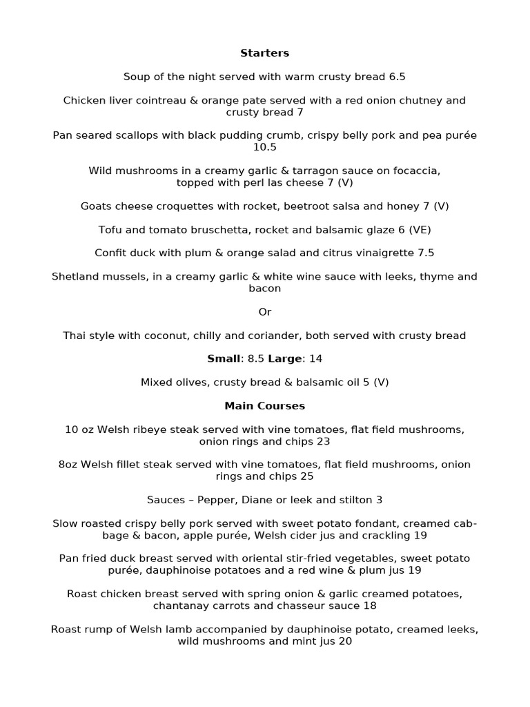 HF2021 Menu English Word | PDF | Sauce | French Fries