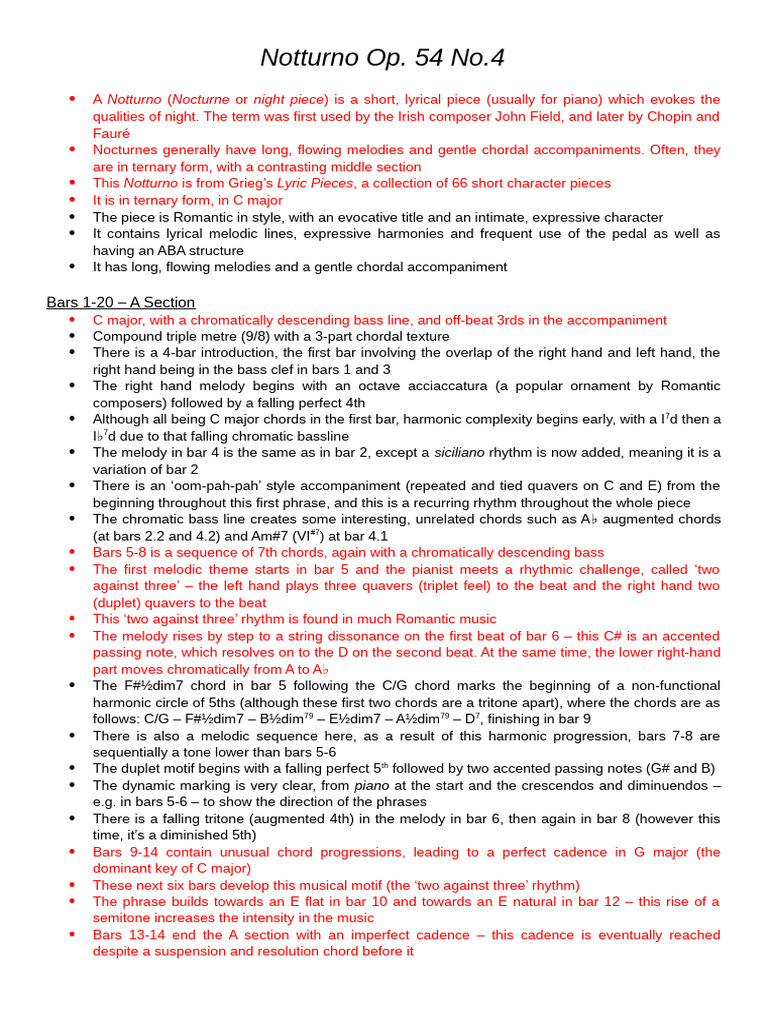 Grieg Notturno Op.54 No. 4 - DONE | PDF | Chord (Music) | Harmony