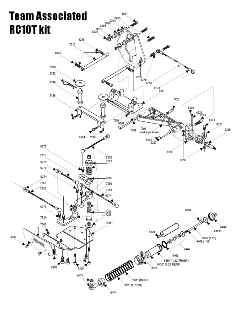 Team Associated RC10T Kit Parts List | PDF | Sedans | Cars Of The ...