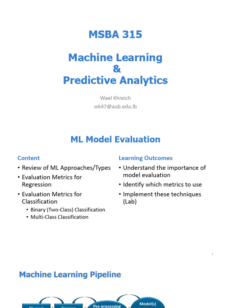Lect 02 Evaluation Part 1 Pdf Receiver Operating Characteristic