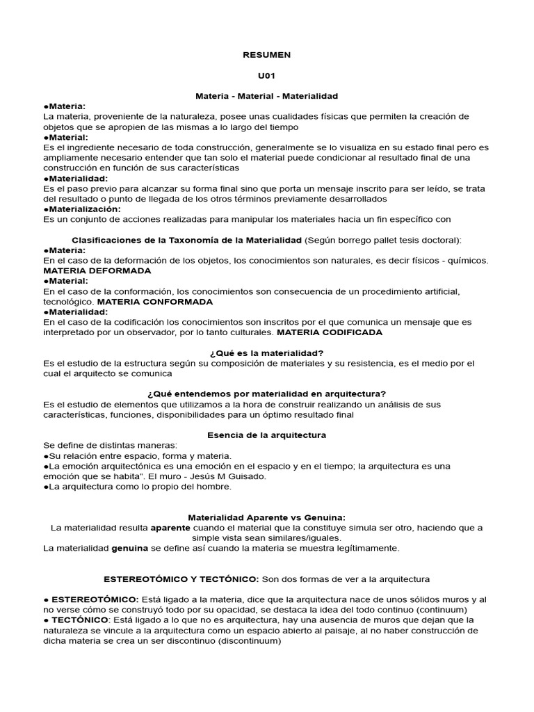 Resumen Panvini 1er Parcial | PDF | Albañilería | pared