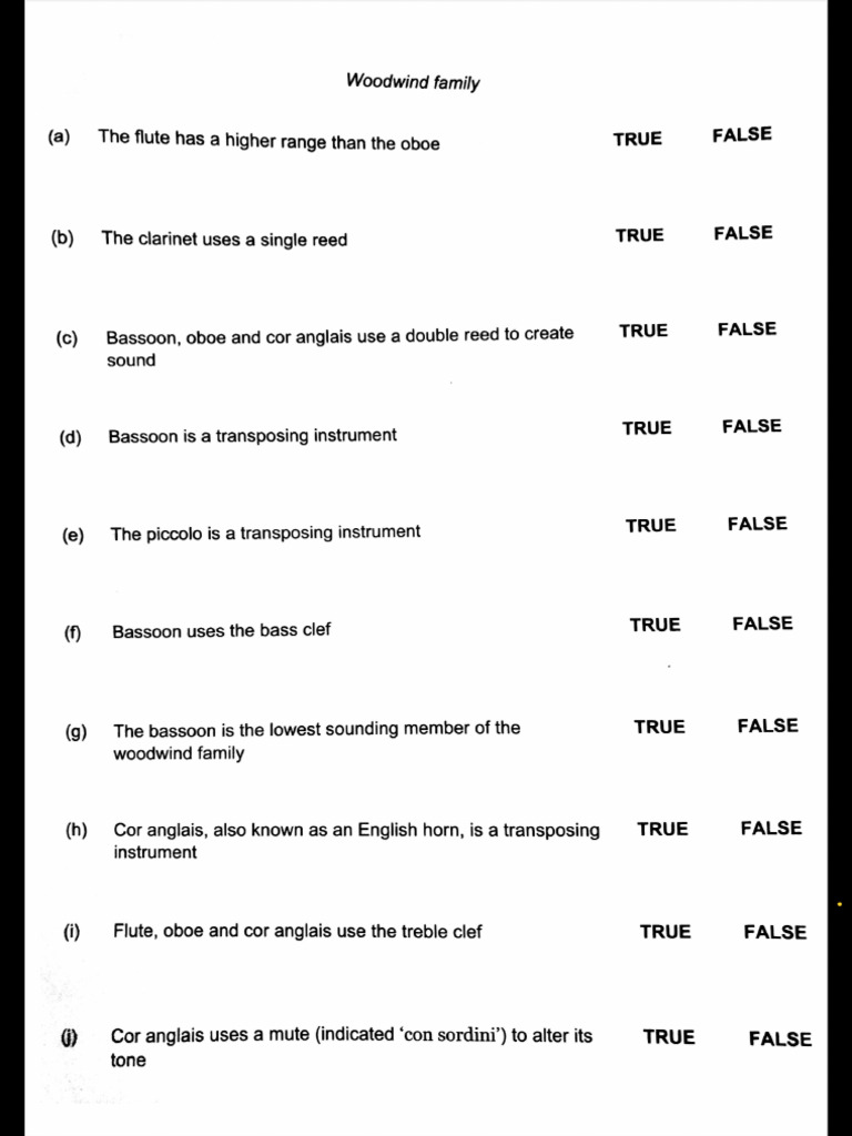 Instrument Family | PDF