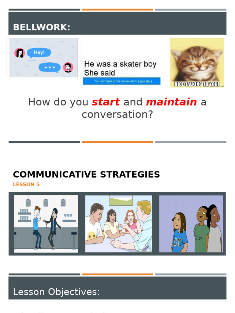 U2L56 Types of Communicative Strategy Speech Writing | PDF | Human ...