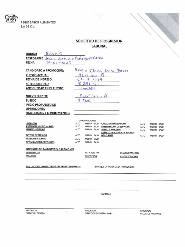 Formato de Progresion | PDF