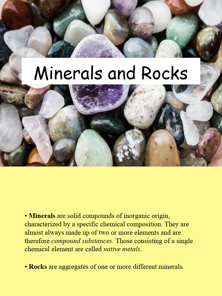 Minerals and Rocks - All Lessons | PDF | Rock (Geology) | Sedimentary Rock