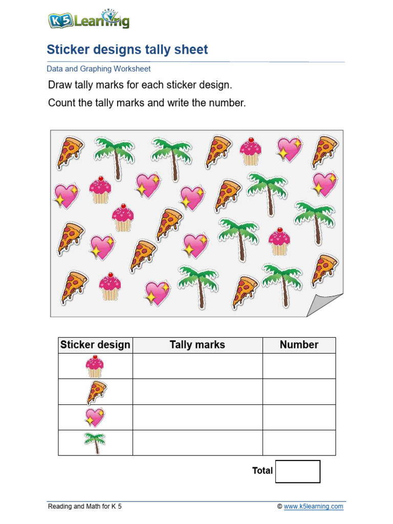 Tally Marks Worksheet for Grade 2 | PDF