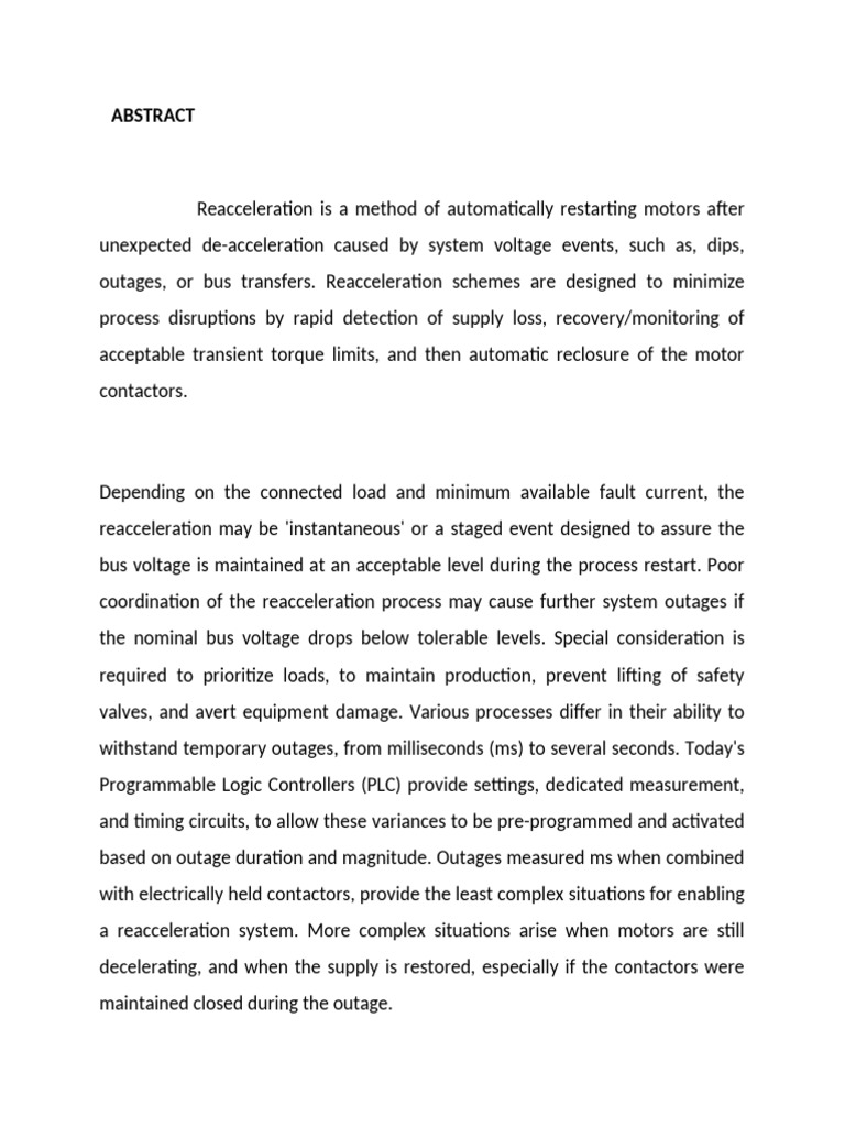 A Modern Automatic Bus Transfer Scheme | PDF