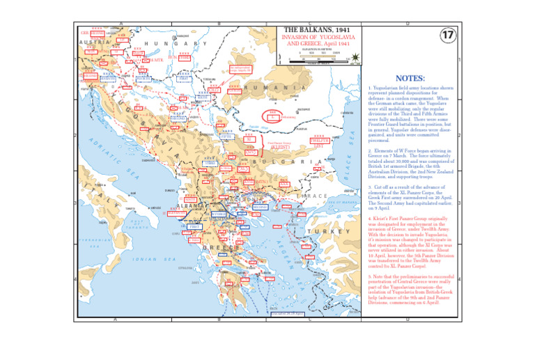 17 - Campaign in The Balkans, Invasion of Yugoslavia and Greece, April ...
