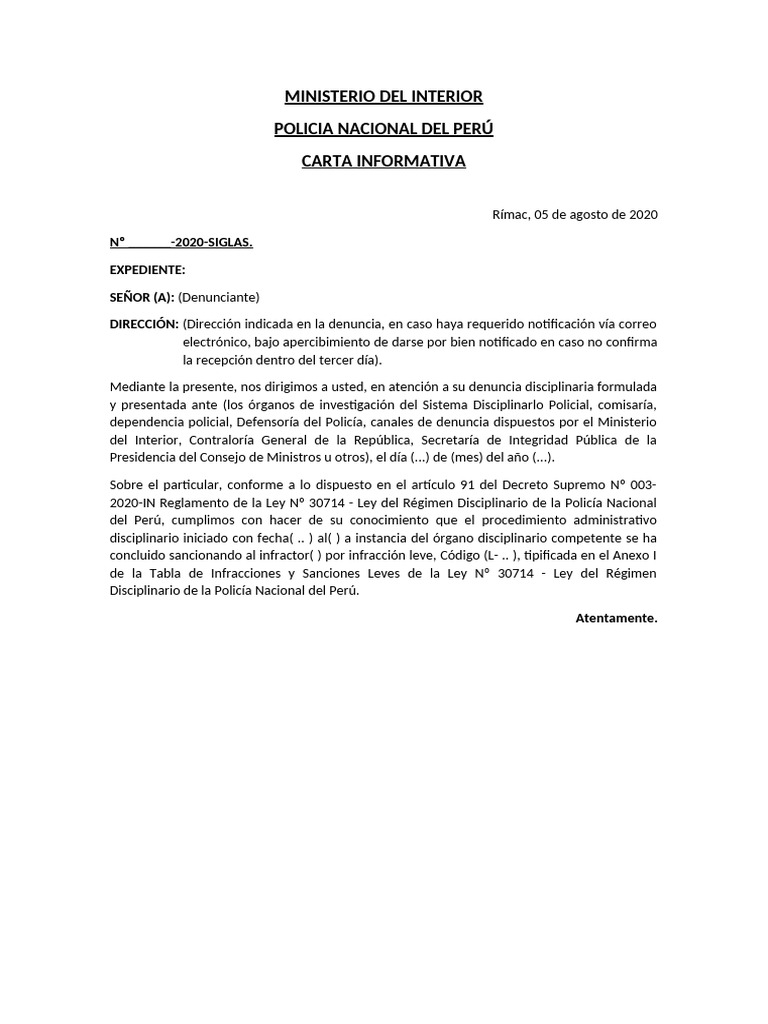 Carta Informativa | PDF