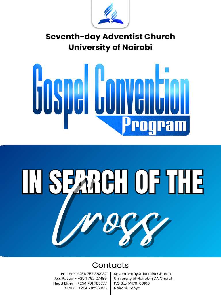 SDA Church Event Schedule Nairobi | PDF | Peace Churches | Religious ...