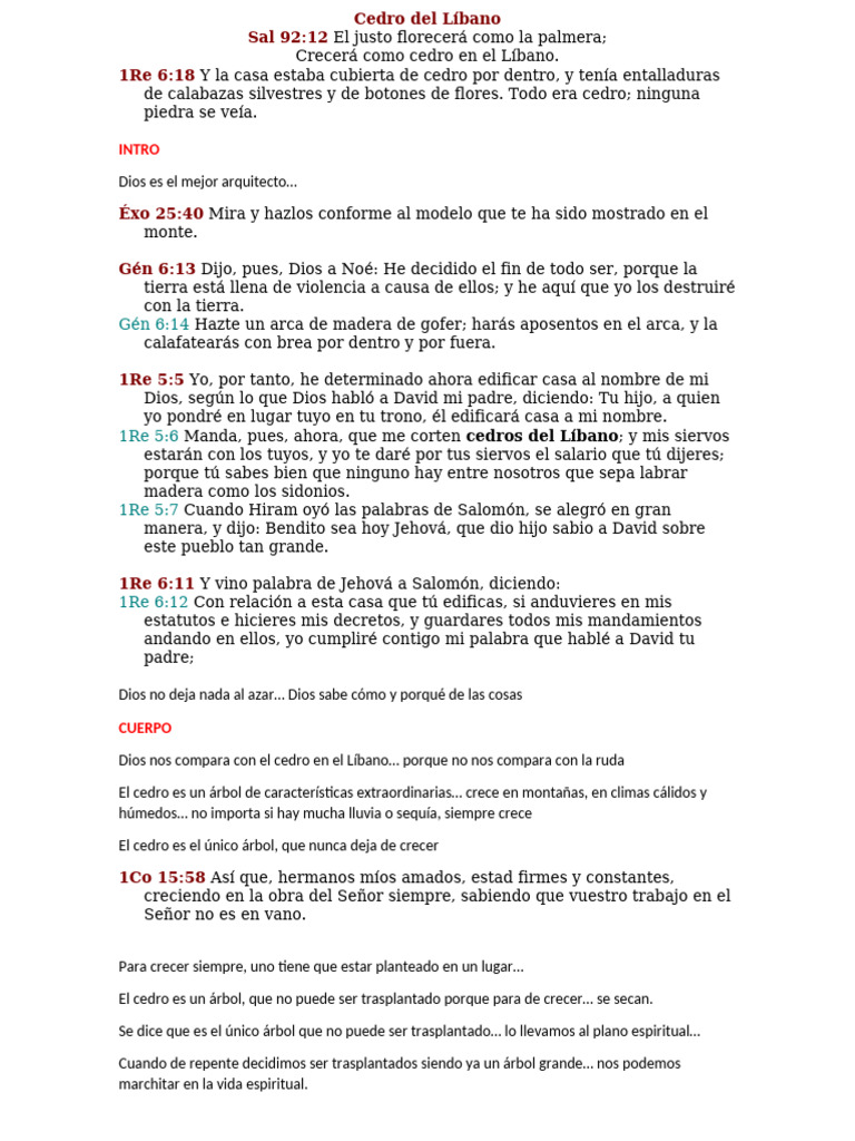 Cedro Del Líbano | PDF
