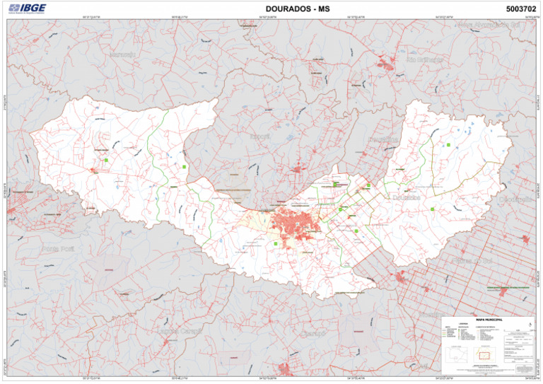Mapa de Dourados Ms | PDF