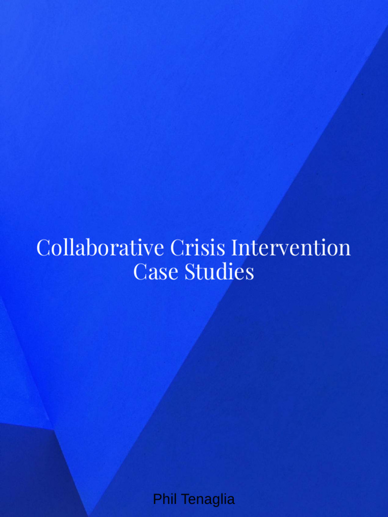 Crisis Intervention Case Studies | PDF | Anger | Classroom