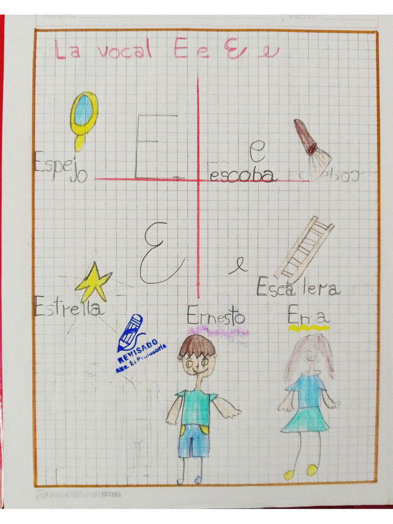 La Vocal e en El Deber de Lenguaje | PDF