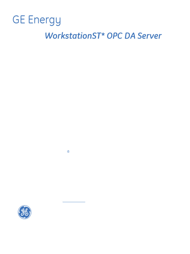 GEI-100621_WorkstationST OPC DA Server | PDF | Server (Computing) | Microsoft Windows