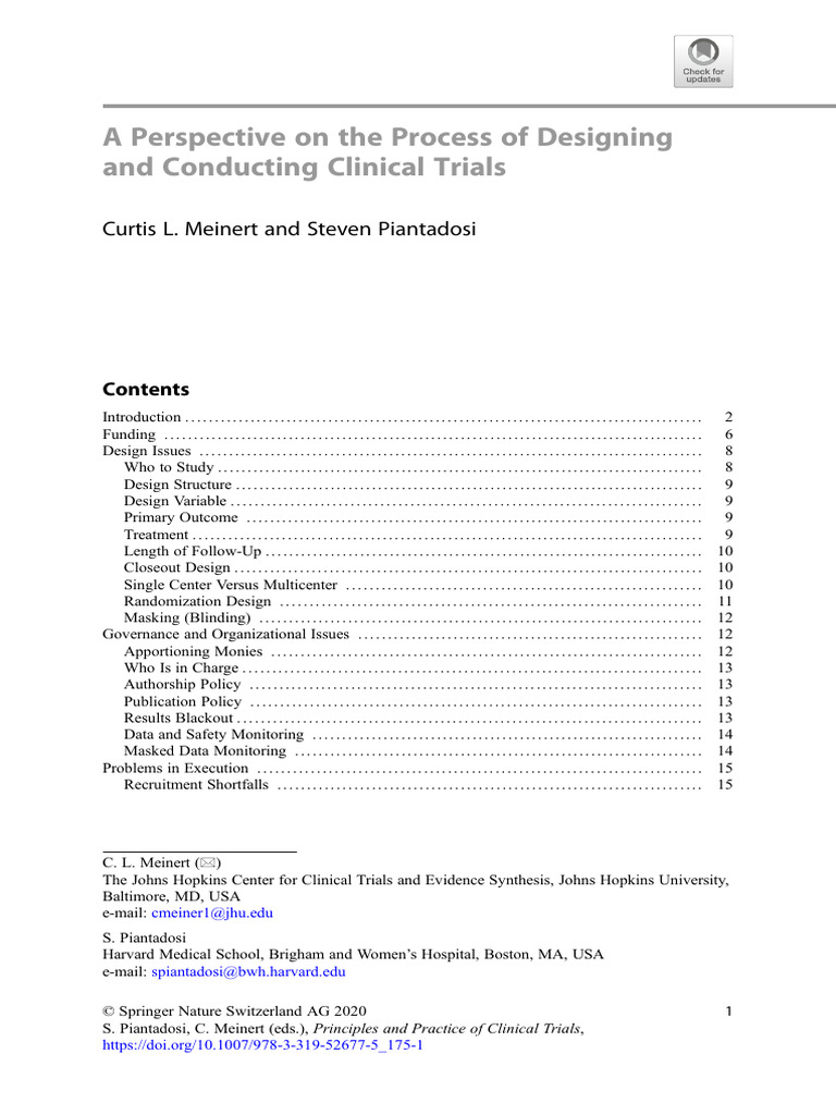 Designing Clinical Trials: Key Insights | PDF | Clinical Trial | Medicine