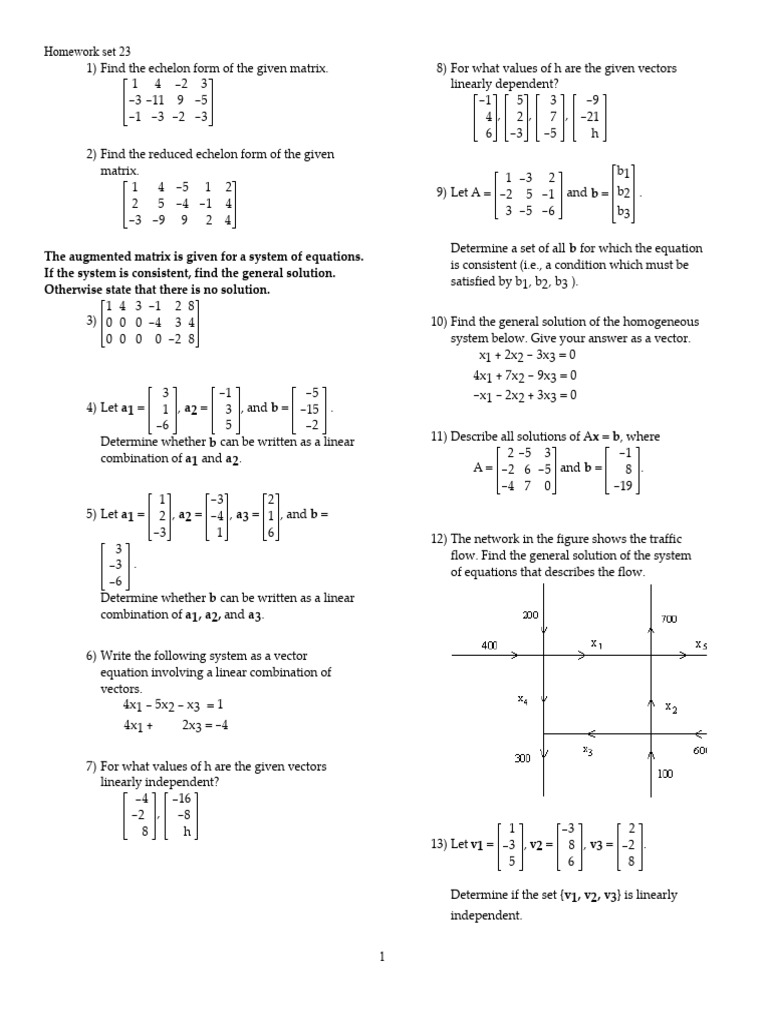 Homework Linear Algebra | PDF | Eigenvalues And Eigenvectors | Vector Space