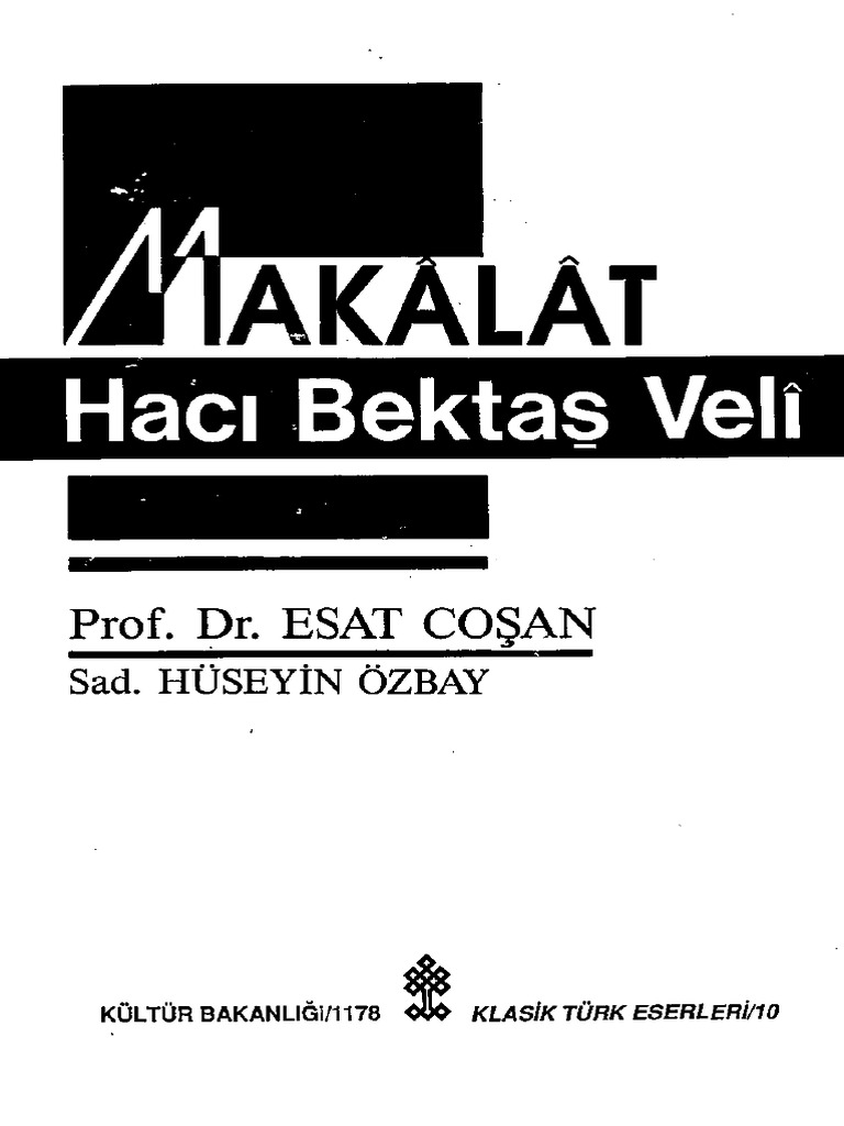 Makalat I Haci Bektas I Veli | PDF