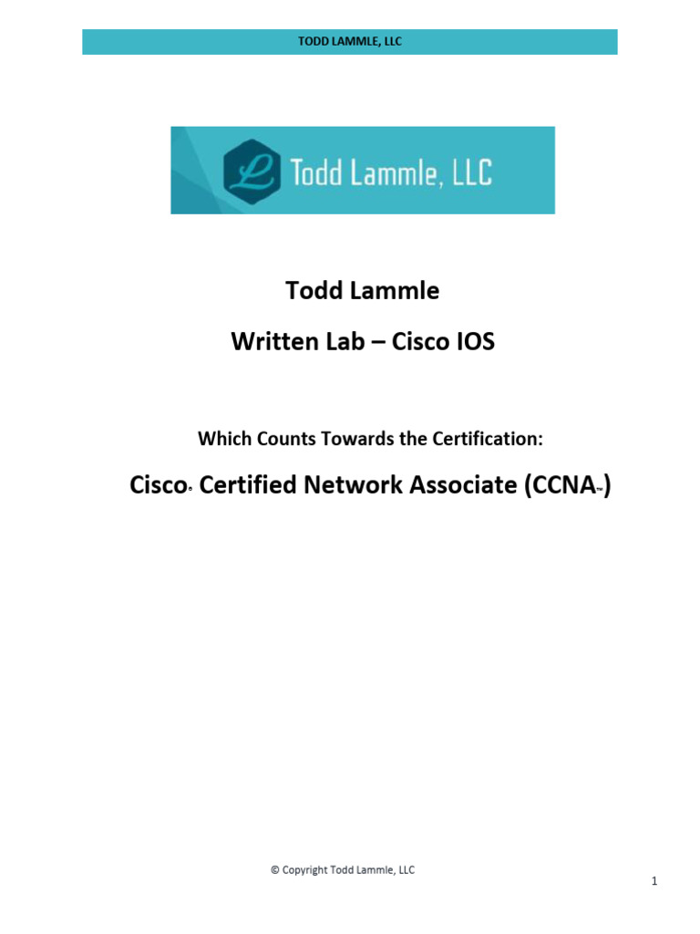 CCNA IOS Simulation Questions | PDF | Cisco Certifications | Router ...