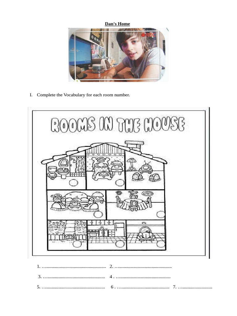 Rooms Work Sheet 3 | PDF