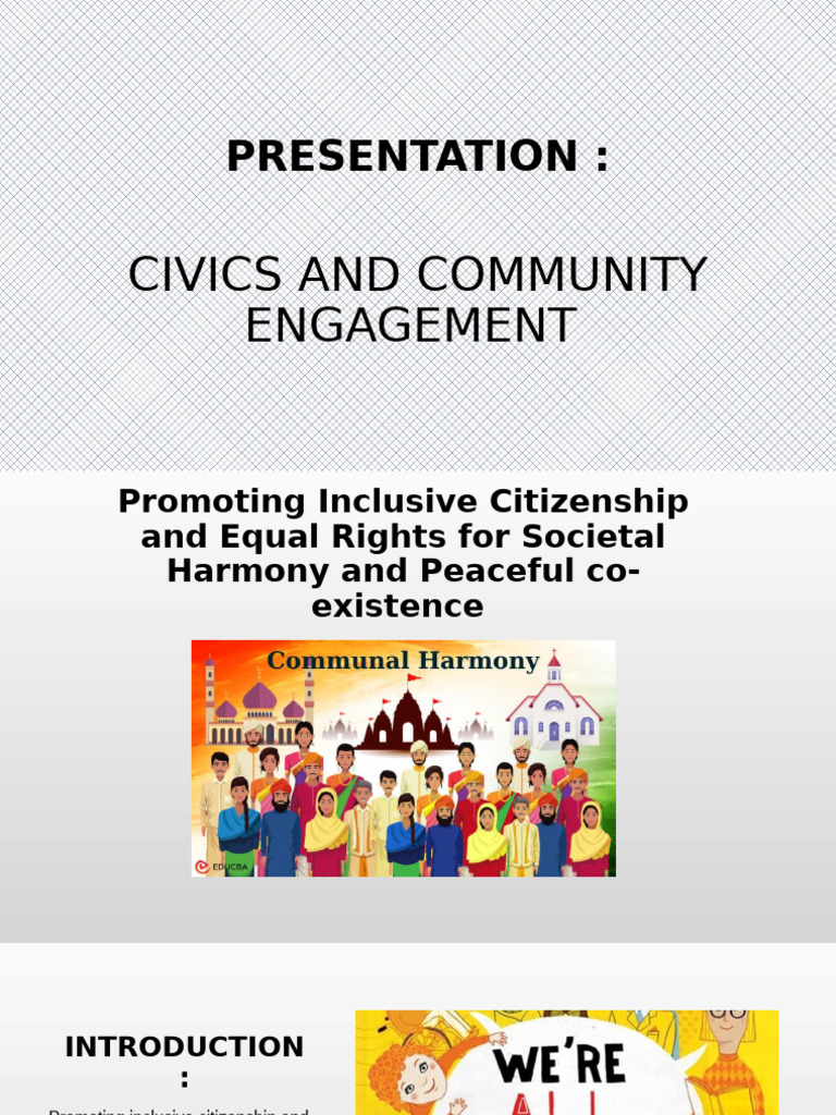 Civics PRESENTATION | PDF | Diversity (Business) | Multiculturalism