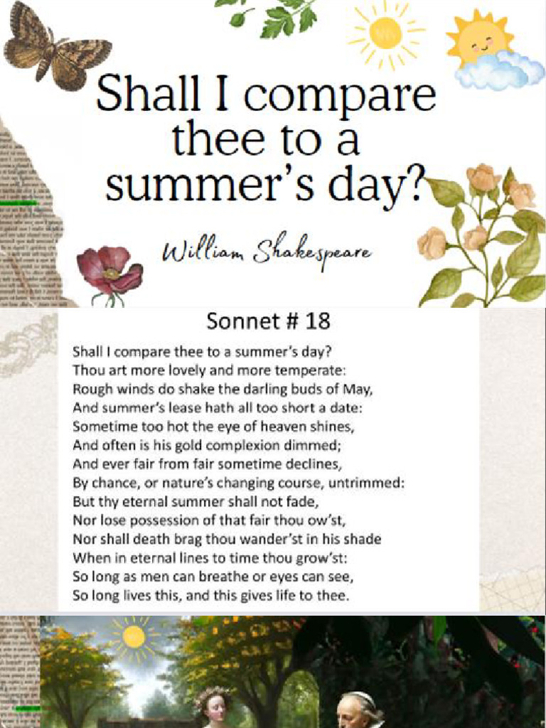 Grade 9 - Sonnet 18 - Lesson 2 (29 July) | PDF
